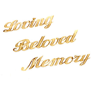 Gold Script Words - Floral Supply Syndicate - Floral Gift Basket and ...