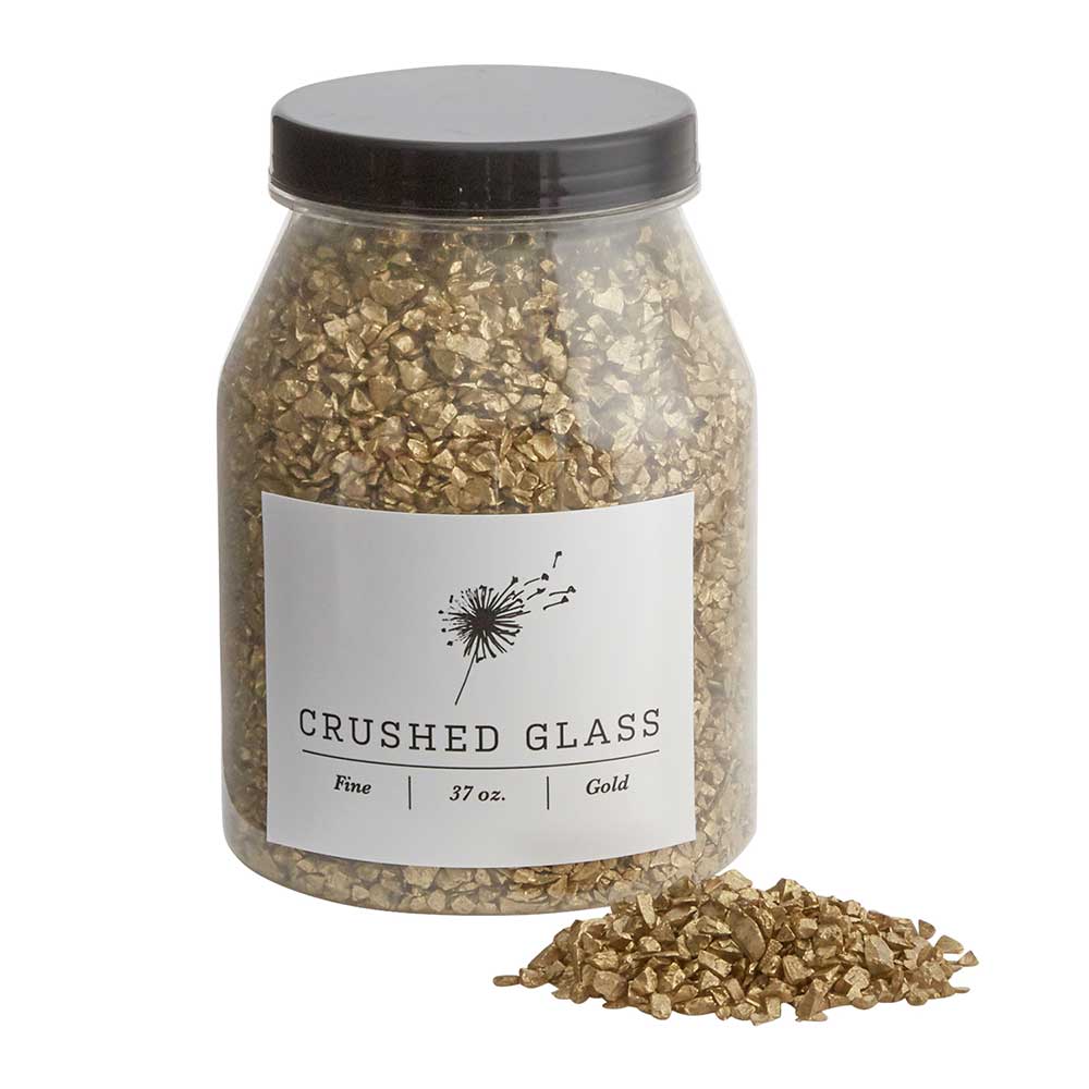 Crushed Glass 37oz Fine Gold - Floral Supply Syndicate - Floral Gift ...