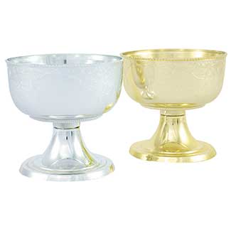 4.5" Metalic Compote, Gold - Floral Supply Syndicate - Floral Gift ...