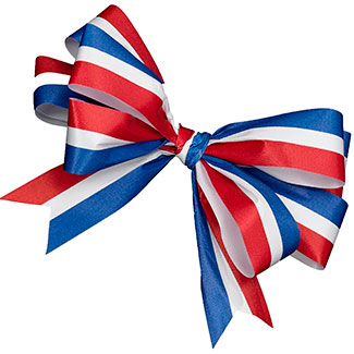 1 3/8" Poly Tri-color Ribbon - Floral Supply Syndicate - Floral Gift ...