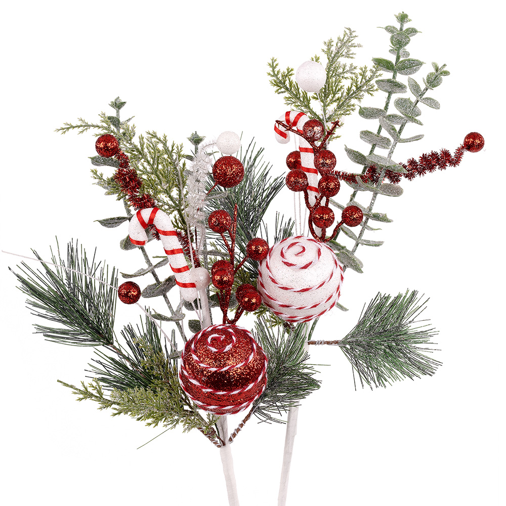 20" Ball/berry/pine Pick - Floral Supply Syndicate - Floral Gift Basket ...