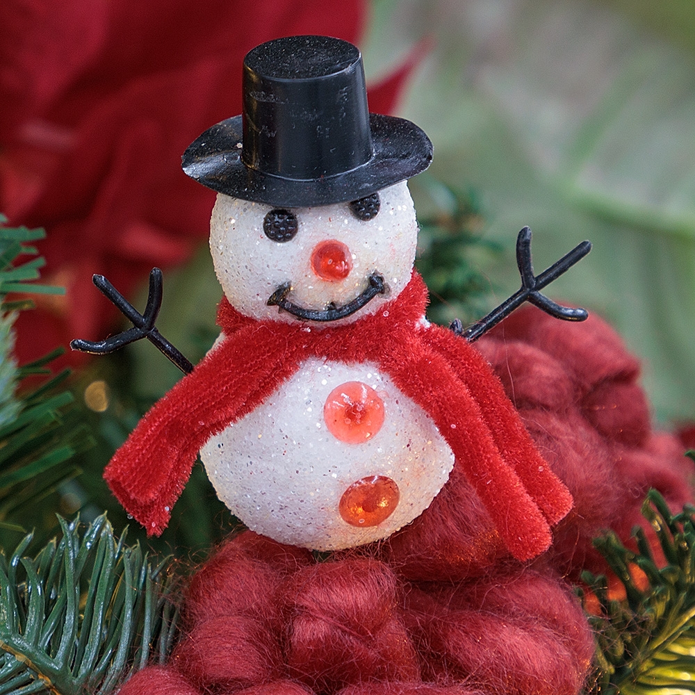 3" Glittered Snowman Picks - Floral Supply Syndicate - Floral Gift ...