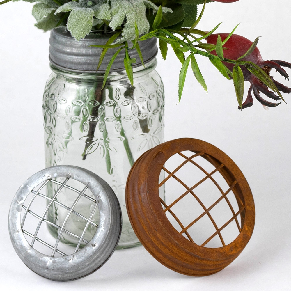 2.75" Rusty Mason Jar Lid - Floral Supply Syndicate - Floral Gift ...